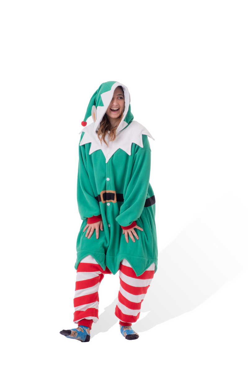 Santa's Elf Kigrumi X-Tall Adult Animal Onesie Costume Pajama By ...