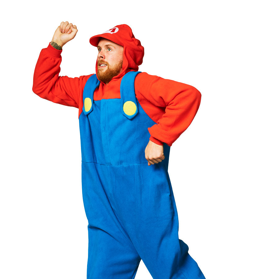Super Mario Brothers Mario Kigurumi Adult Character Onesie Costume ...